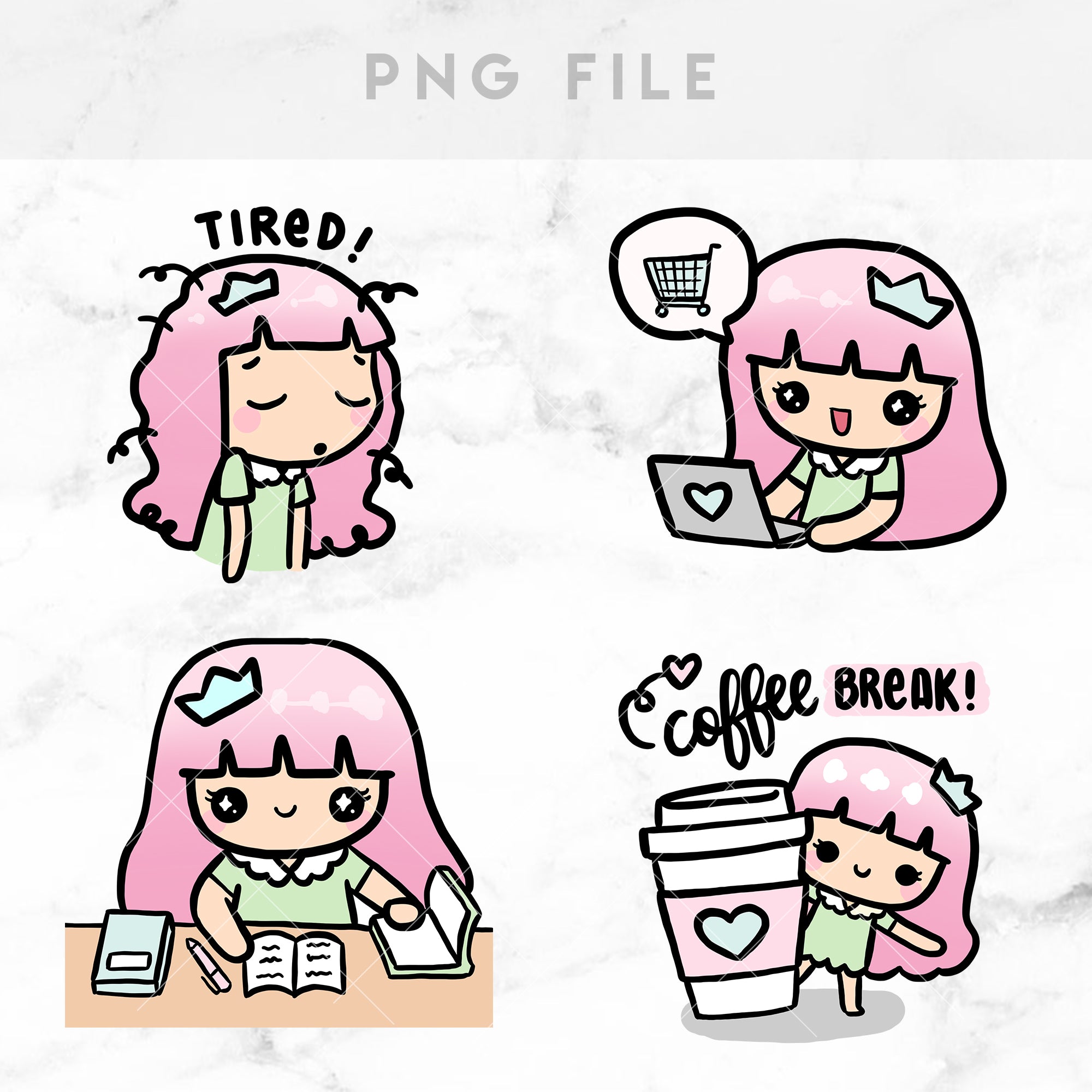 PASTEL PRINCESS CLIP ART PRINTABLE BUNDLE – KeenaPrints