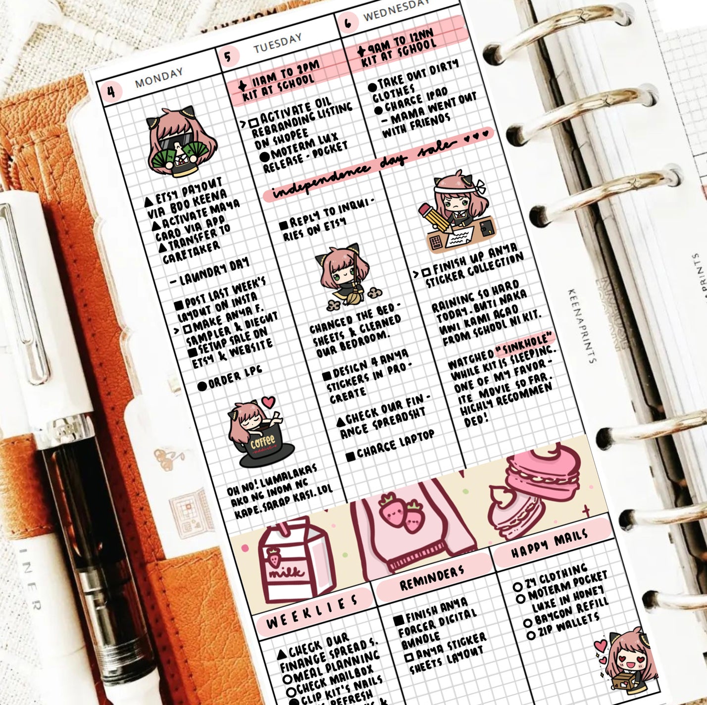 ANYA INSPIRED PRINTABLE CLIP ART - BUNDLE 1 – KeenaPrints