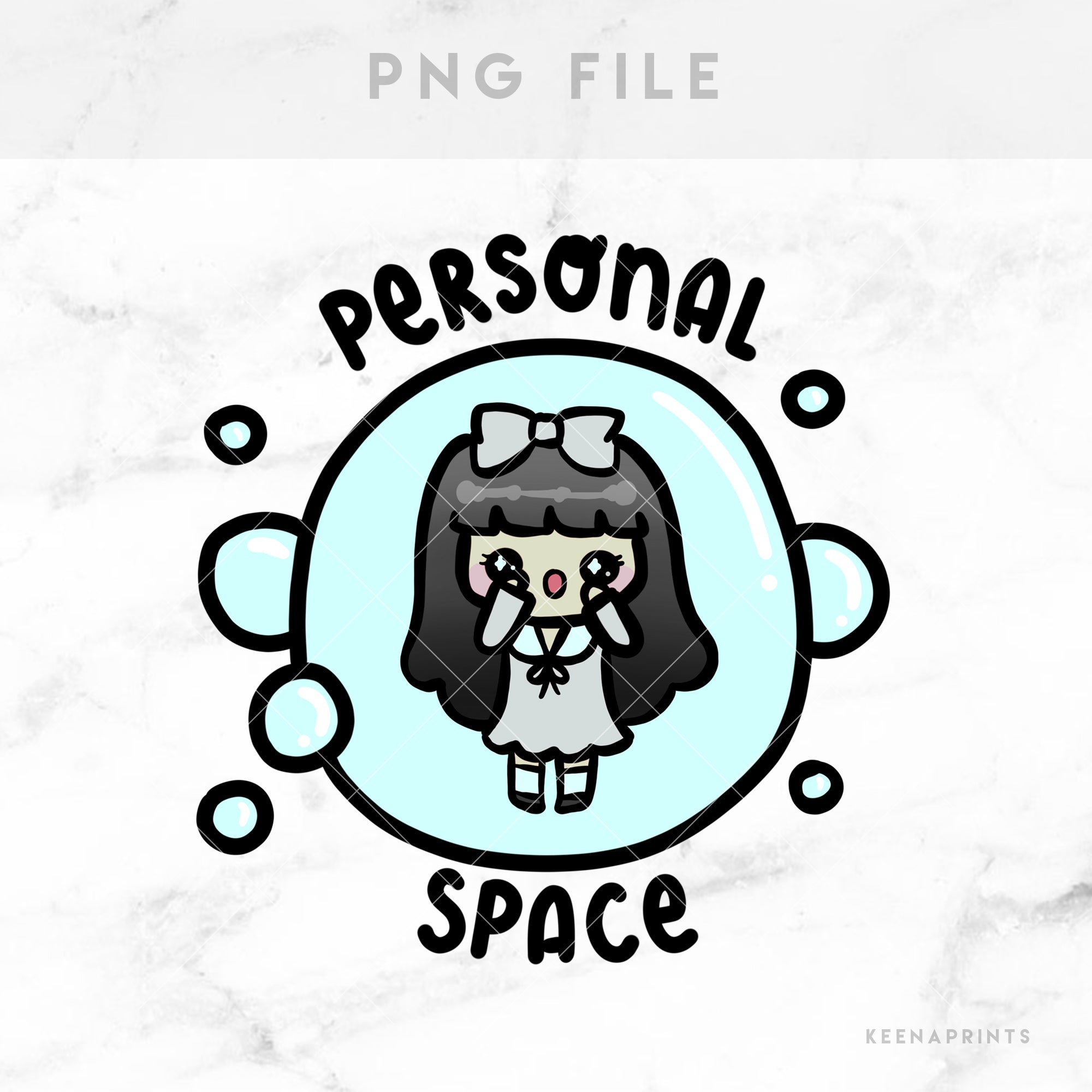 PERSONAL SPACE STICKERS & CLIP ART | KEENA GIRLS – KeenaPrints