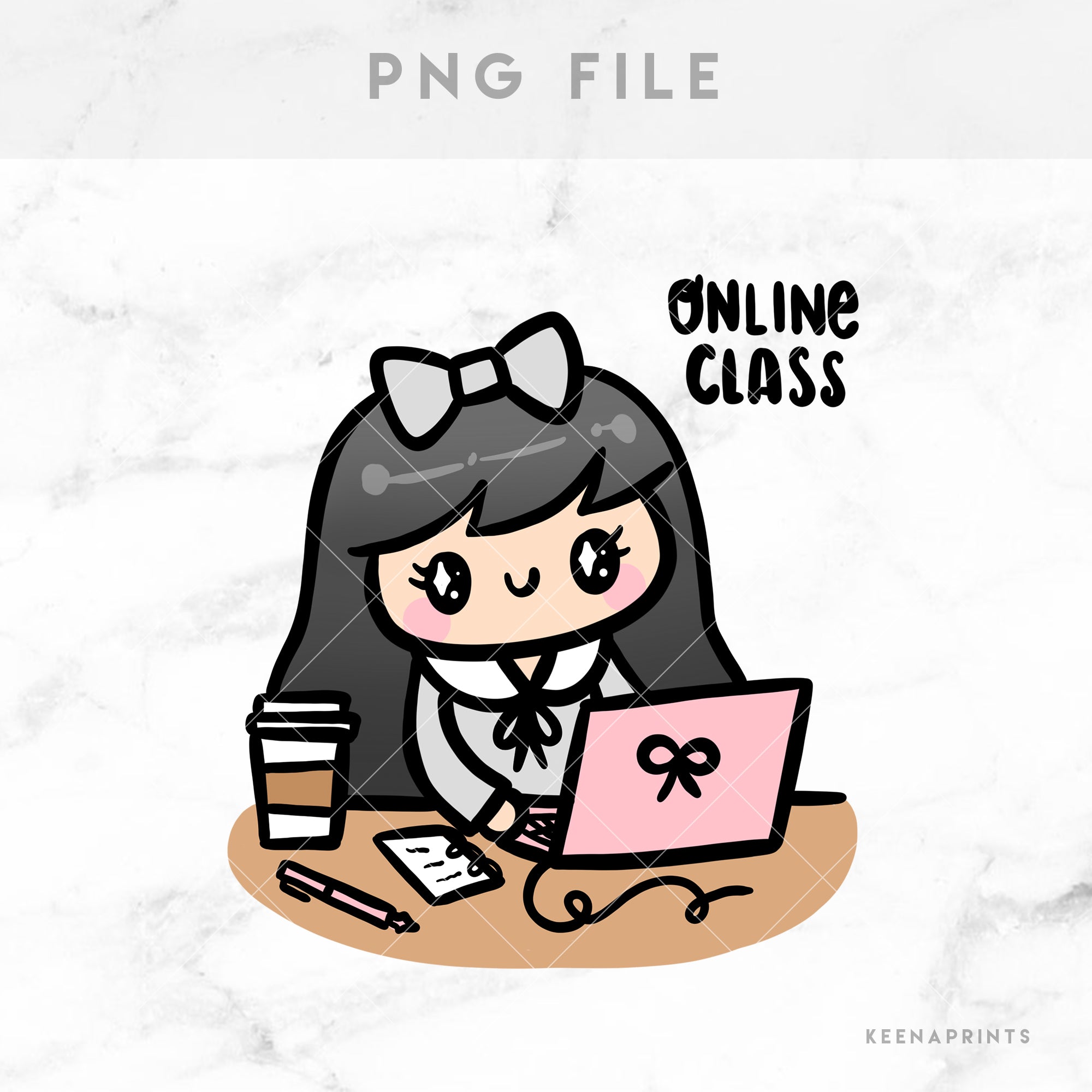 ONLINE CLASS STICKERS & CLIP ART | KEENA GIRLS – KeenaPrints